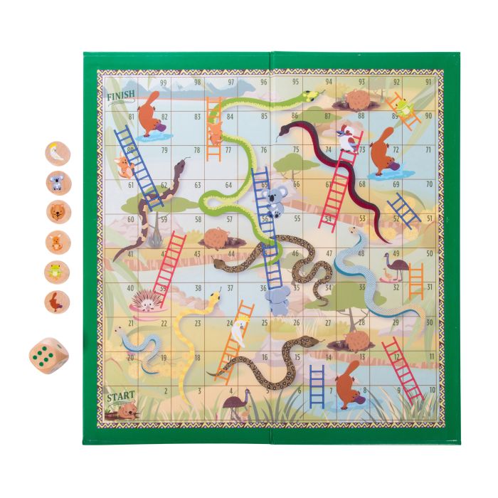 Aussie Animals Snakes and Ladders Game by The Australian Collection ...